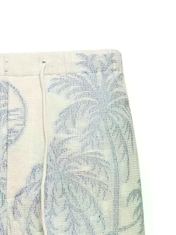 BAZISZT Tropical-print Shorts - Neutrals