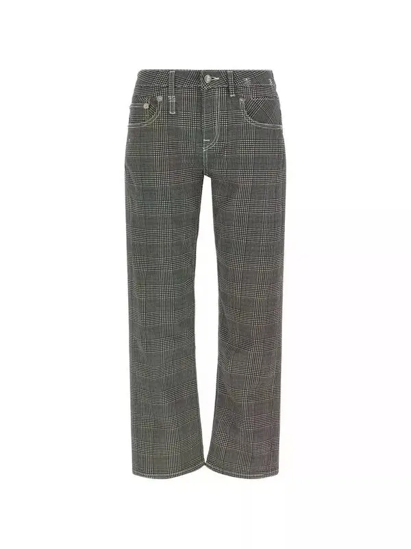 R13 Prince Of Wales Buttoned Trousers