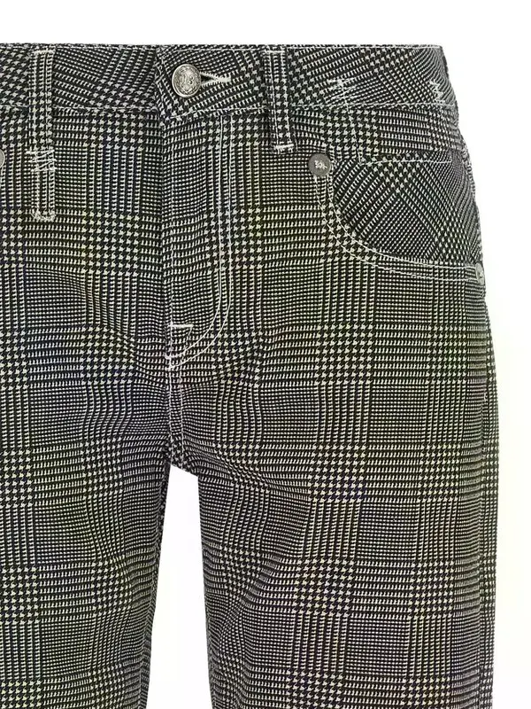R13 Prince Of Wales Buttoned Trousers