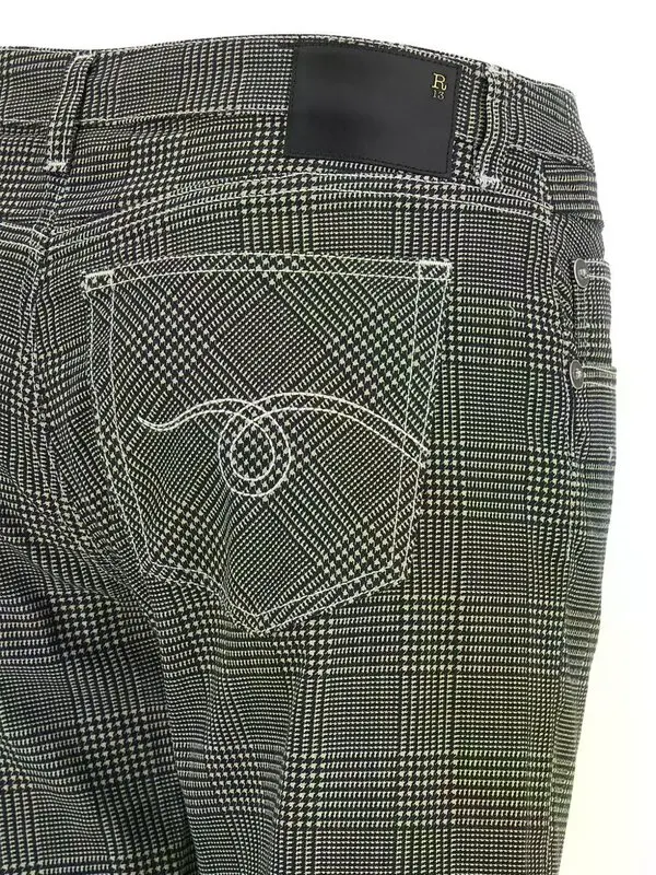 R13 Prince Of Wales Buttoned Trousers