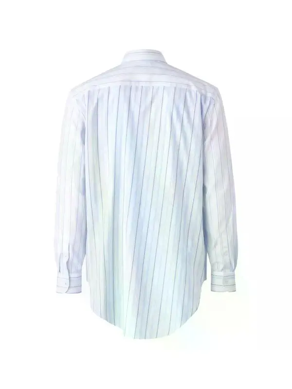 Comme Des Garçons Asymmetric Striped Cotton Shirt