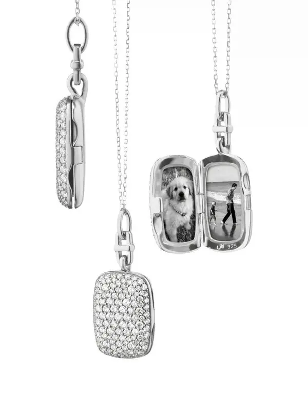 Monica Rich Kosann Fran Locket Necklace - Silver