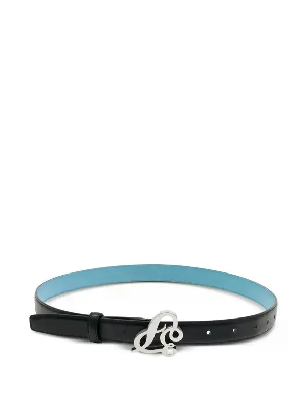 3.PARADIS Leather Belt - Black