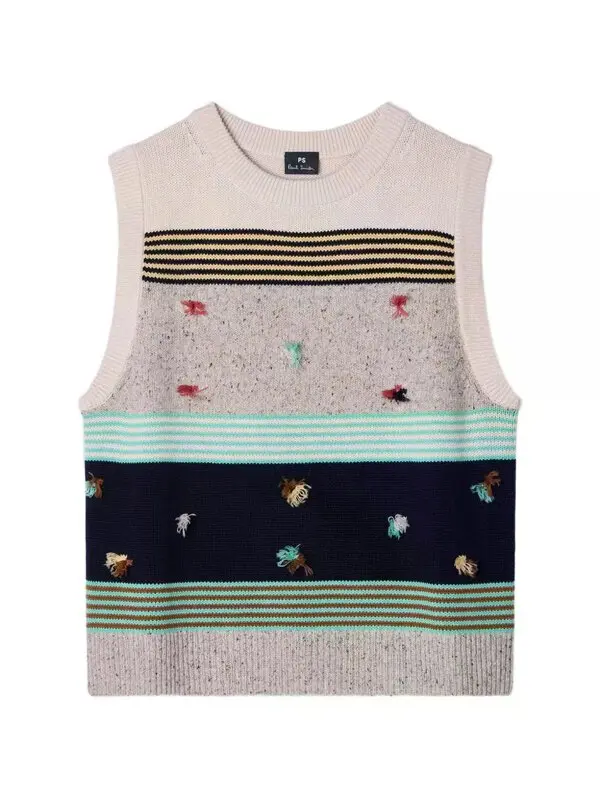 Paul Smith Embroidered Sleeveless Sweater