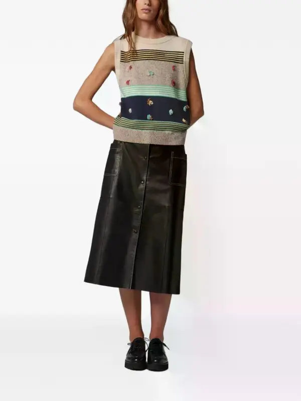 Paul Smith Embroidered Sleeveless Sweater - Neutrals