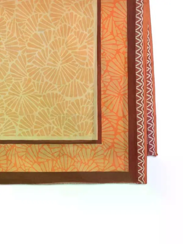 Malìparmi Fringed-print Scarf