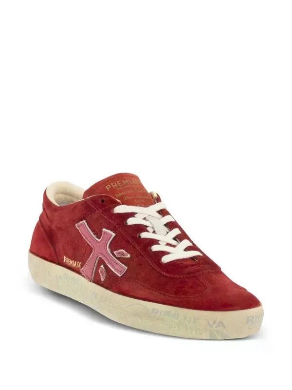 Premiata Logo Detail Sneakers - Red
