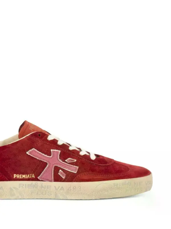 Premiata Logo Detail Sneakers - Red