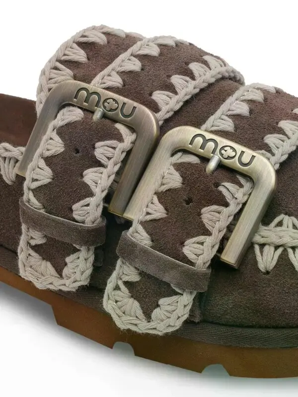 Mou Sabot Sandals - Brown