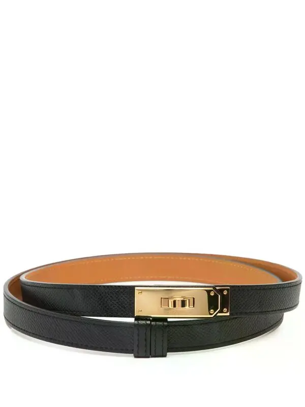 Hermès 2022 Epsom Kelly 18 Belt - Black