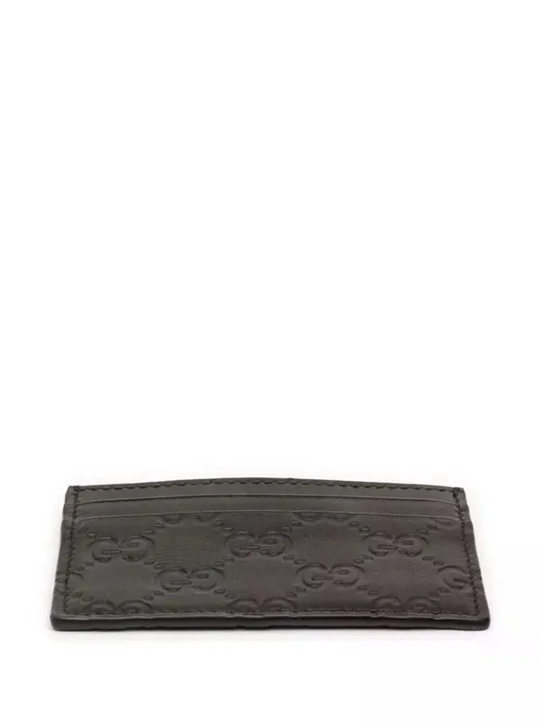 Gucci 2000-2015 Guccissima Card Holder - Black