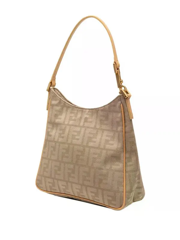 Fendi Zucca Canvas Shoulder Bag - Brown