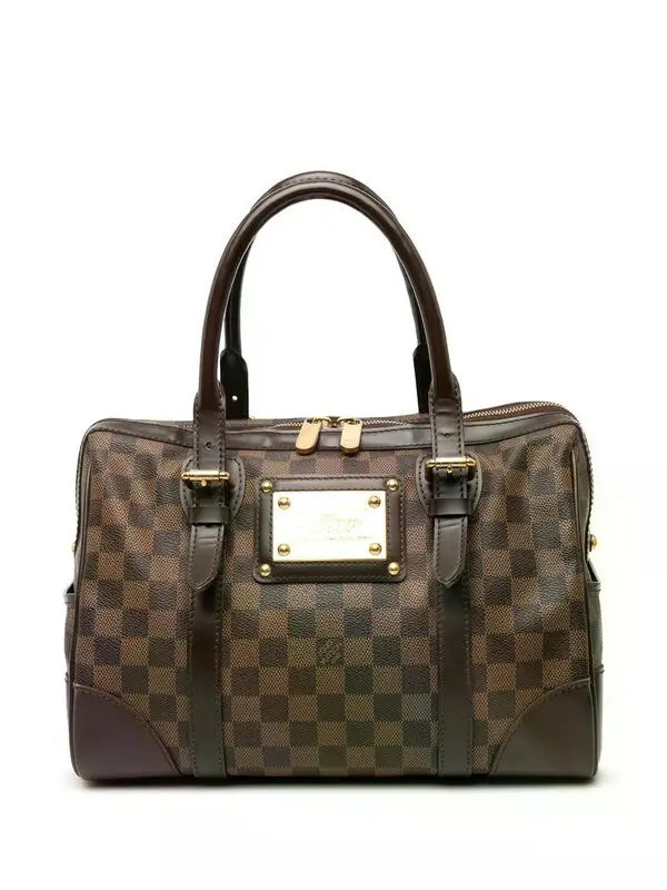 LOUIS VUITTON Damier Ebene Berkeley Handbag - Brown