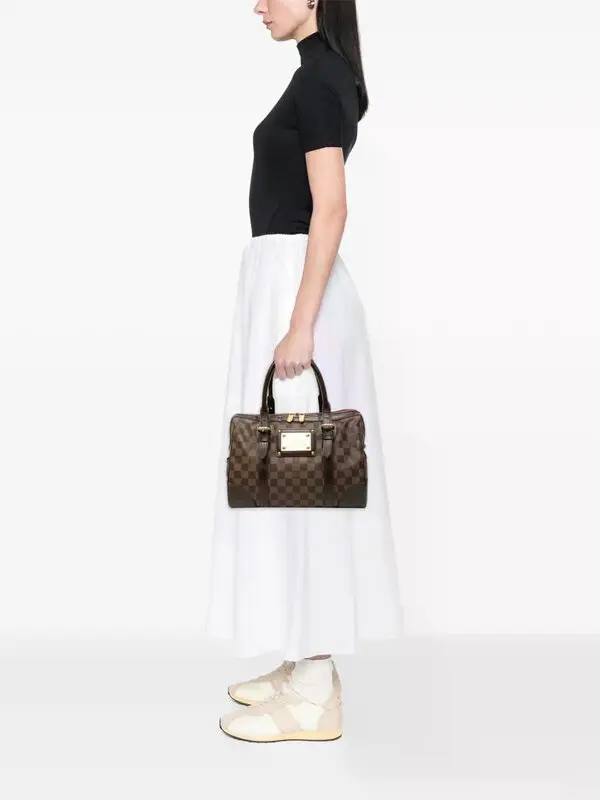 LOUIS VUITTON Damier Ebene Berkeley Handbag - Brown