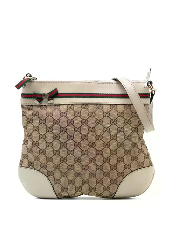Gucci Gg Canvas Mayfair Crossbody Bag - Brown