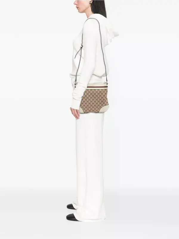 Gucci Gg Canvas Mayfair Crossbody Bag - Brown