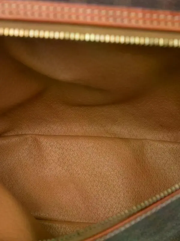 Celine 20th Century Macadam Coated Canvas Vanity Bag