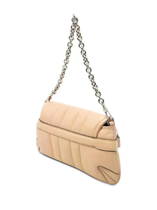 Gucci Small Quilted Calfskin Horsebit Chain Satchel - Brown
