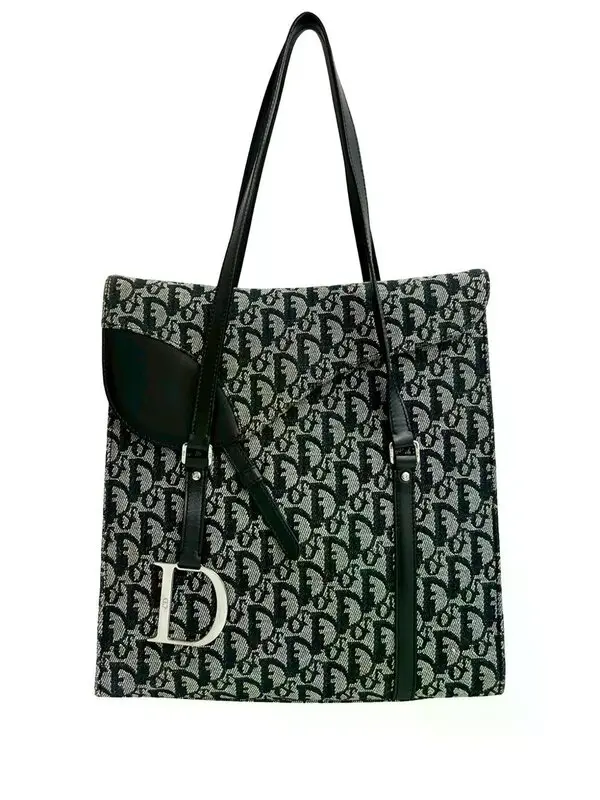 Dior Diorissimo Trotter Canvas Saddle Tote Bag