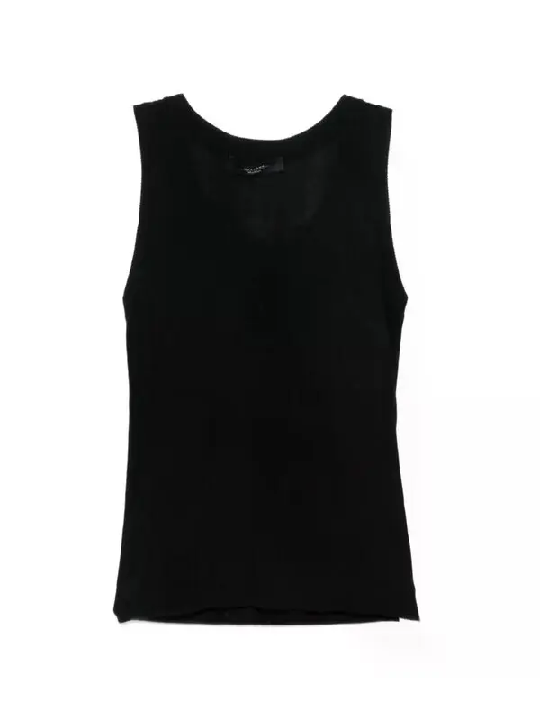 Max Mara Ribbed Top - Black