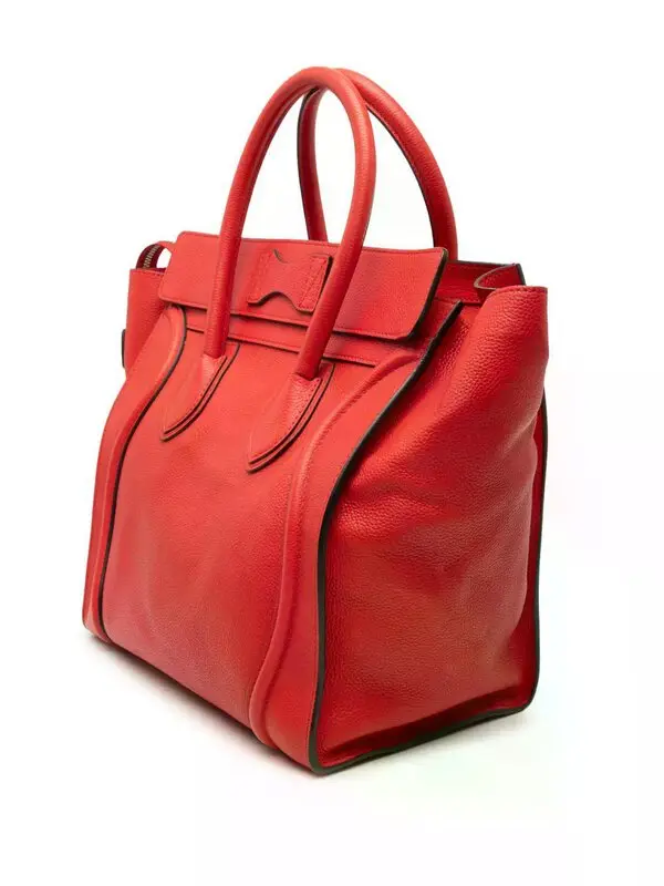 Celine 2011 Mini Luggage Tote Bag - Red