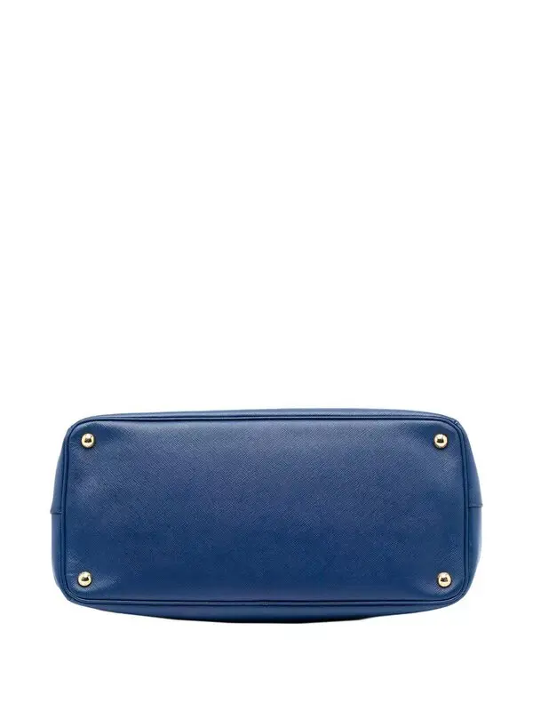 Prada Large Saffiano Lux Galleria Satchel - Blue
