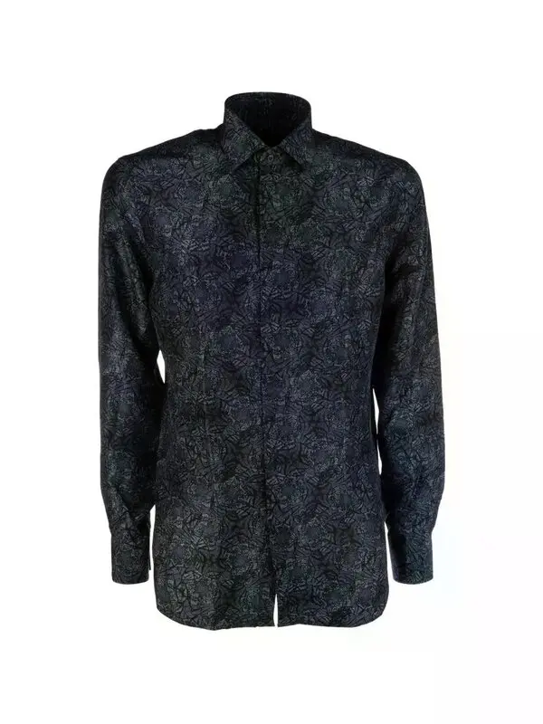 Corneliani Brocade-print Shirt