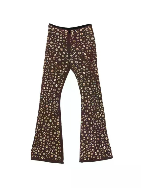 Oseree Embellished Flared Trousers
