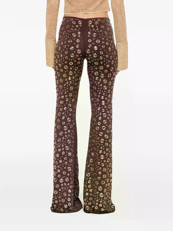 Oseree Embellished Flared Trousers