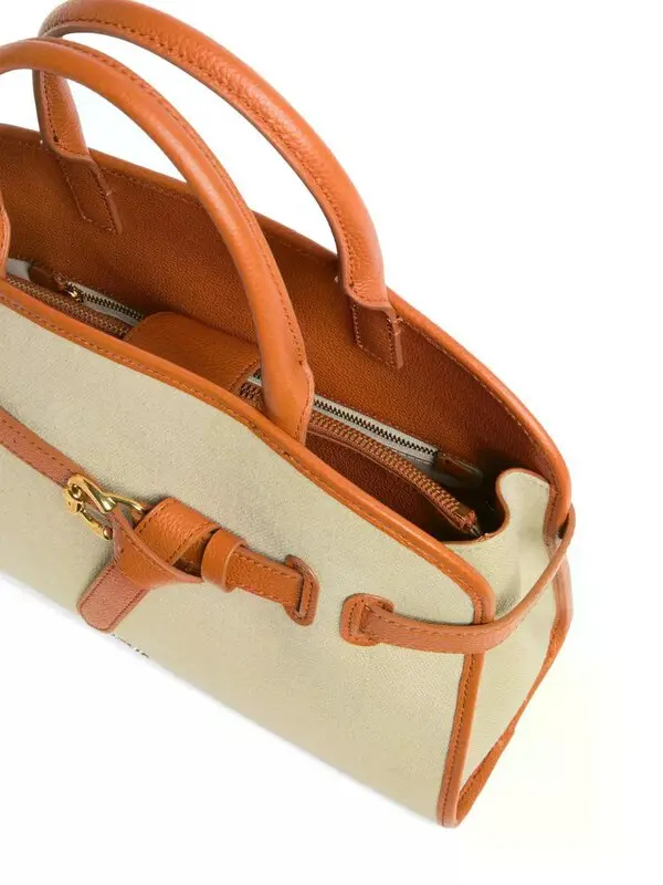 COCCINELLE Leather-trimmed Tote Bag - Neutrals