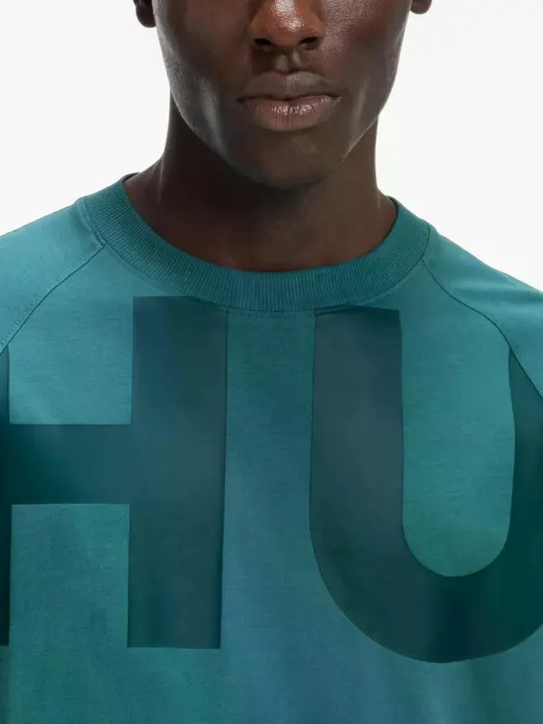 Hugo Large-logo T-shirt In Cotton Jersey