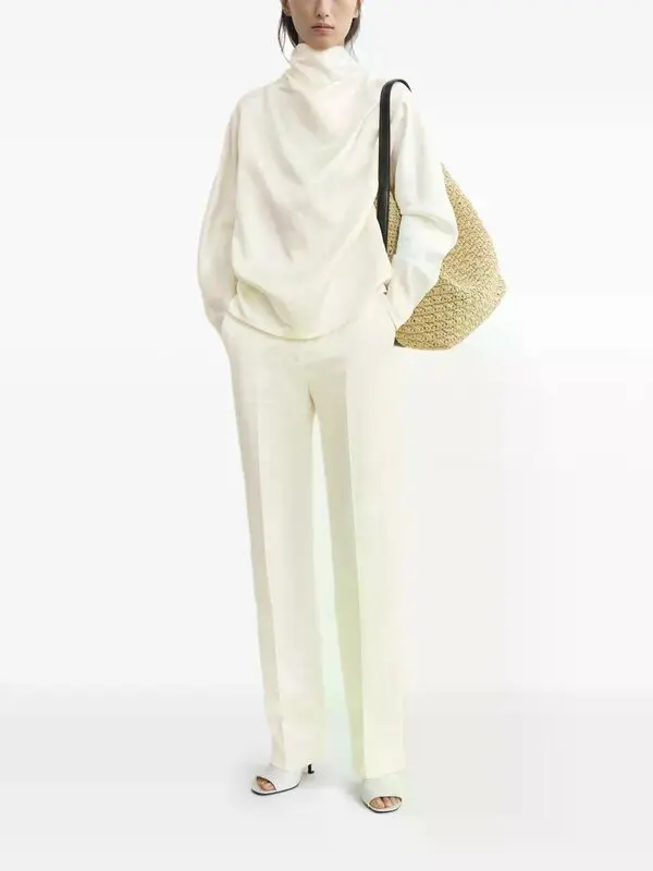 TOTEME Draped Cowl-neck Blouse - White