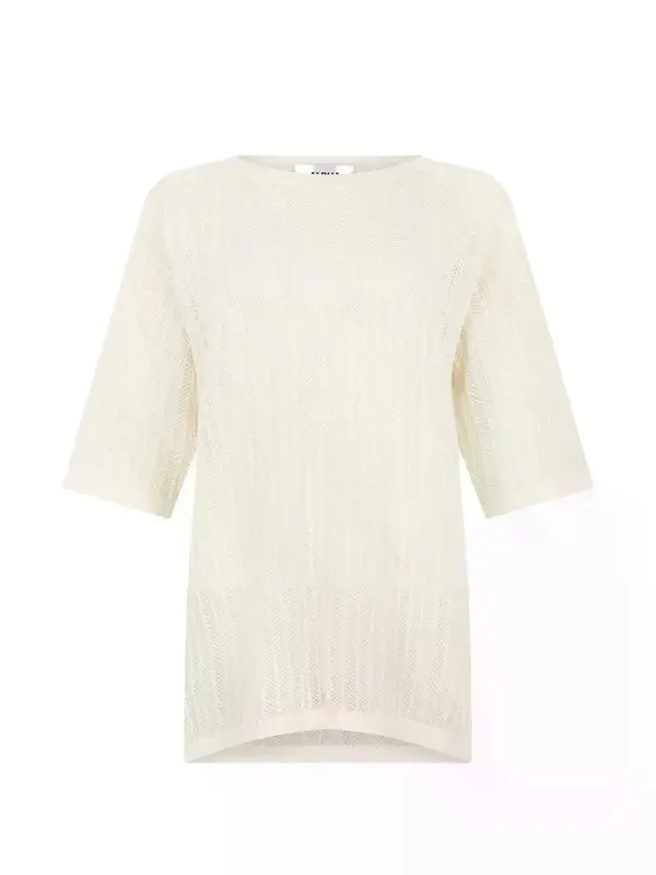 Alpha Studio Ribbed-knit Top