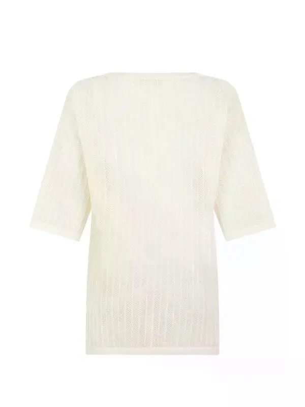 Alpha Studio Ribbed-knit Top