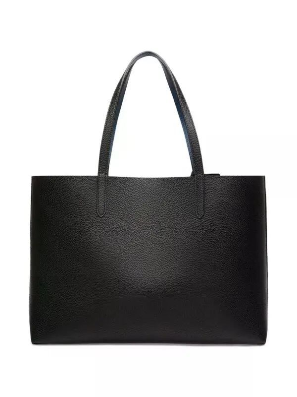 Bally Grained Tote Bag With Logo And Pouch