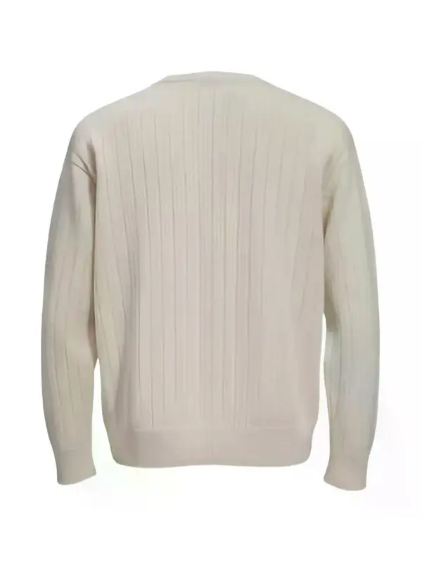 Eleventy Ribbed Knit Sweater - Neutrals