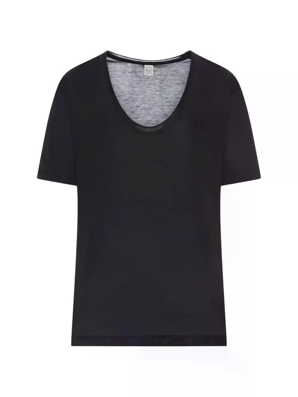 TOTEME Scoop-neck T-shirt - Black