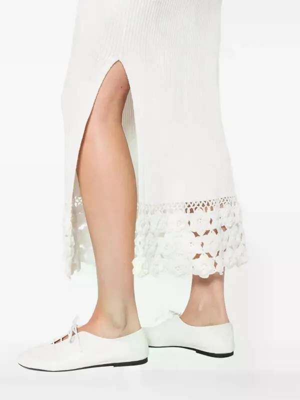 GANNI Crochet V-neck Dress