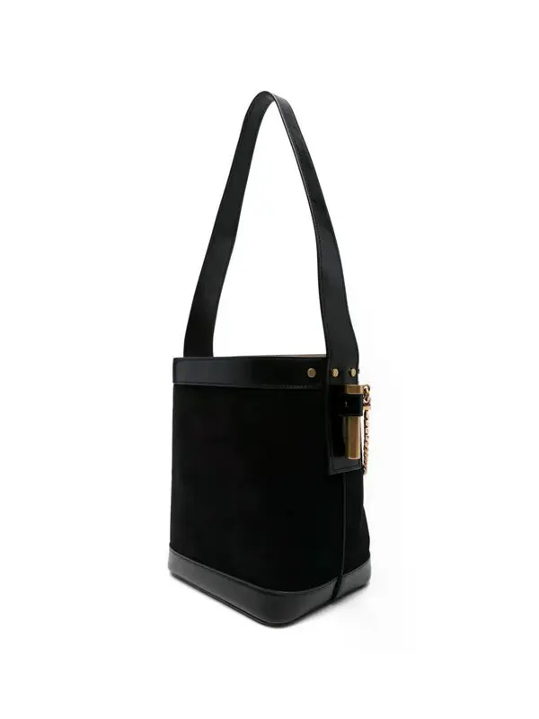 Versace Chain-detail Bucket Bag - Black