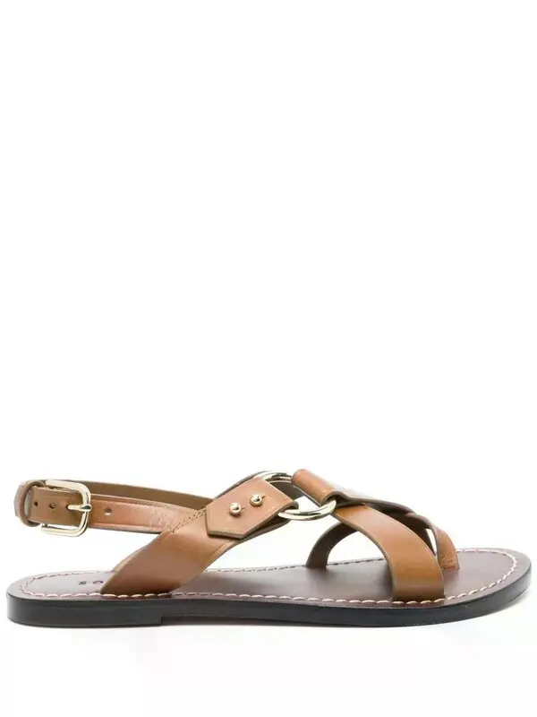 Soeur Florence Flat Sandals - Brown