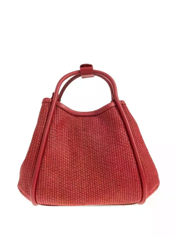 Max Mara Woven Tote Bag - Red