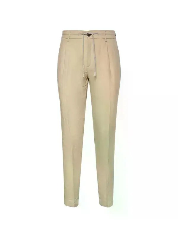 Eleventy Drawstring-fastening Trousers - Neutrals