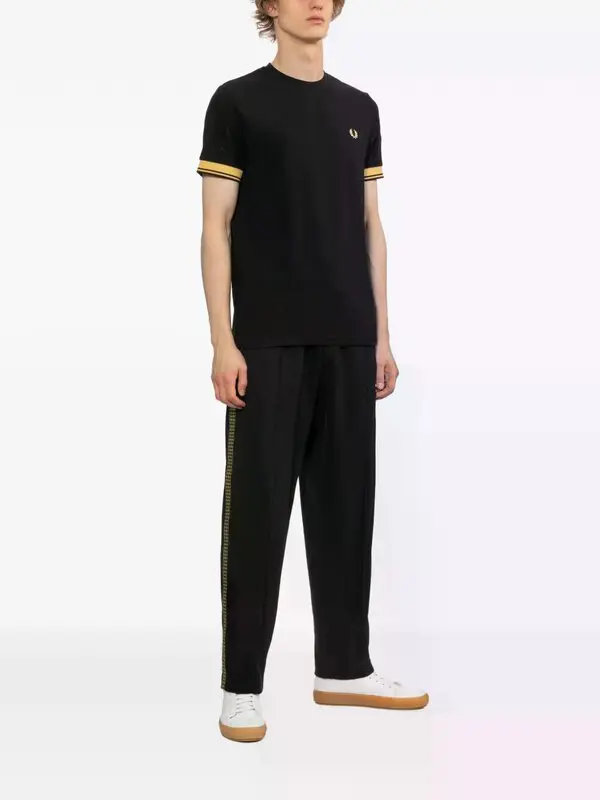 Fred Perry Striped-sleeve T-shirt