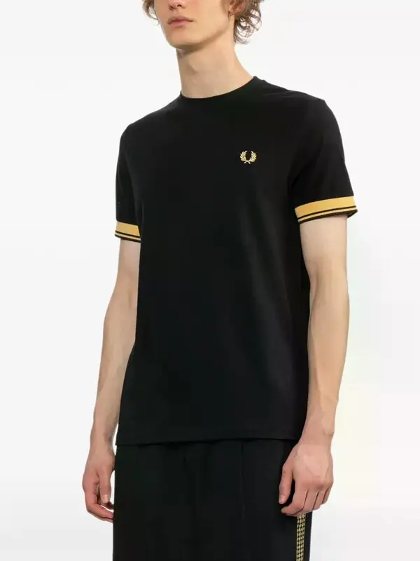 Fred Perry Striped-sleeve T-shirt