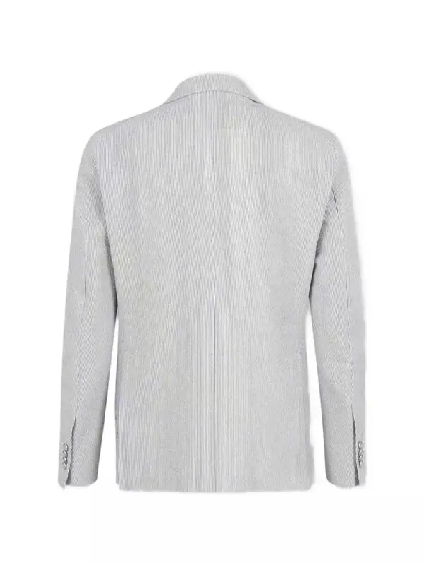Tagliatore Striped Suit - White