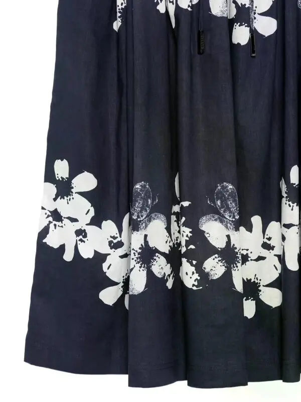 Iceberg Floral-print Skirt - Blue
