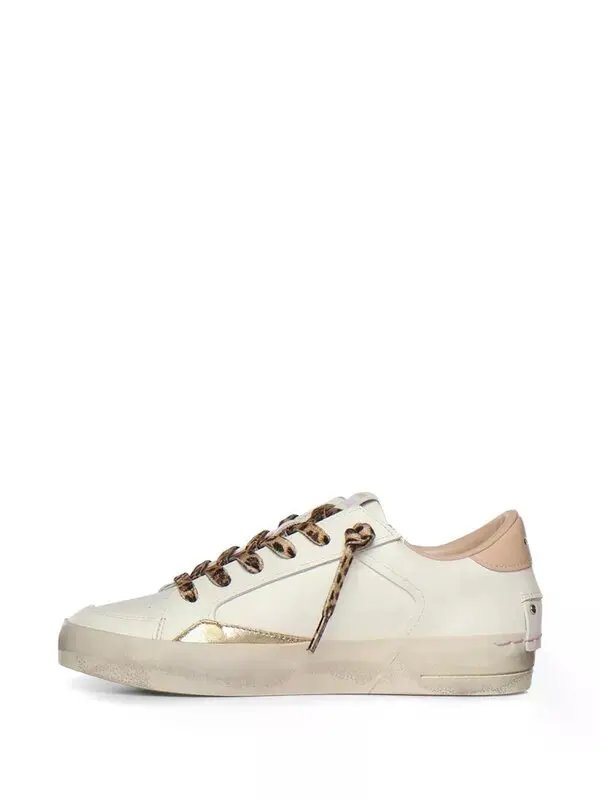 CRIME LONDON Sk8 Deluxe Sneakers With Animal Print Laces