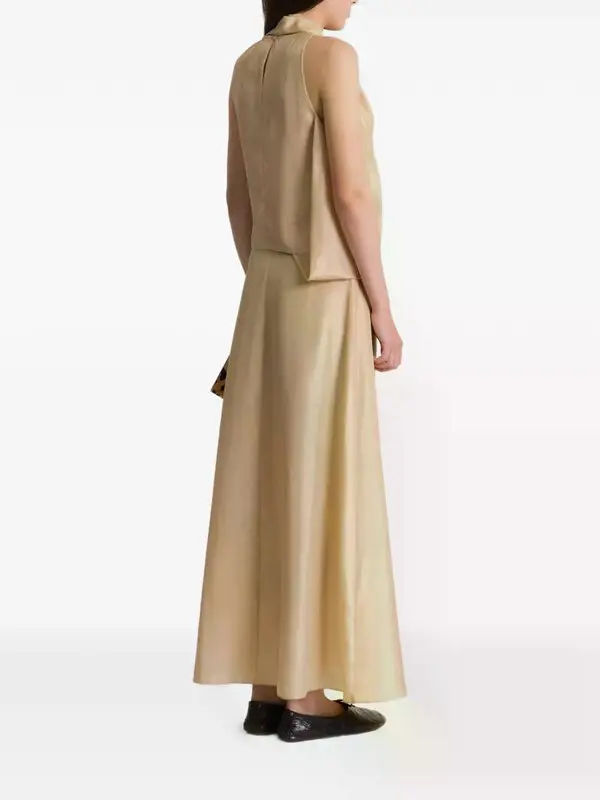 Alberta Ferretti Satin Maxi Skirt