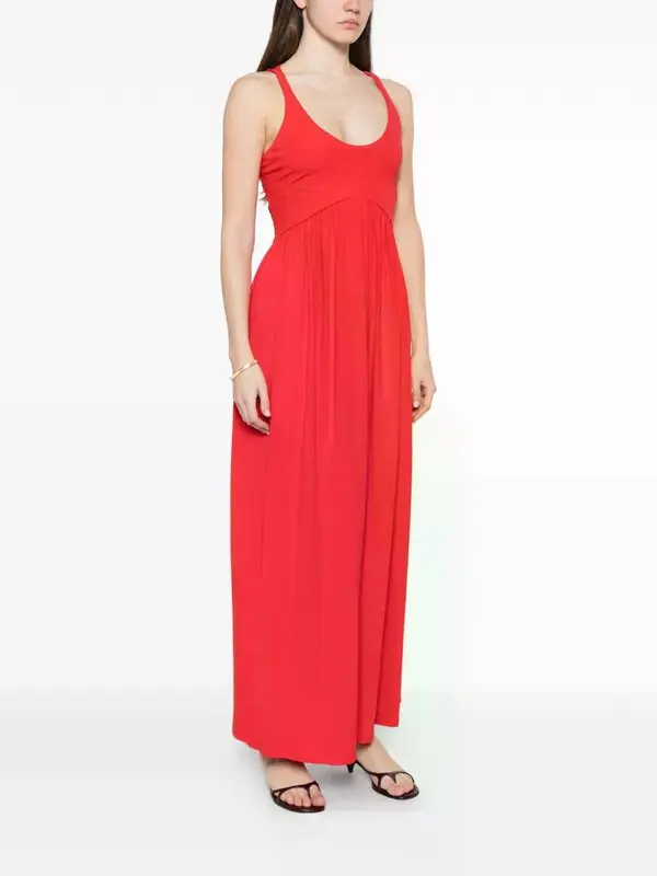 Sportmax Panino Scoop-neck Maxi Dress - Red