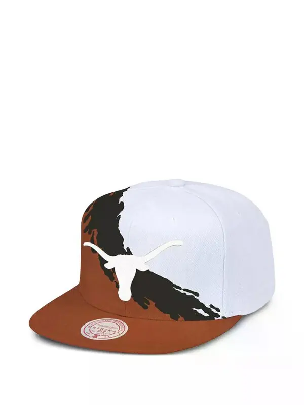 Mitchell & Ness Ncaa Paintbrush University Of Texas Longhorns Hwc Snapback Cap - White